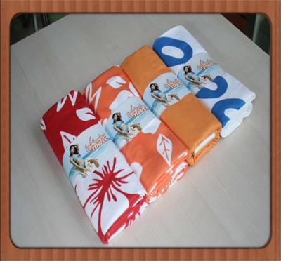 China Free sample - Custom made sublimation printed promotion microfiber beach towel with logo for sale