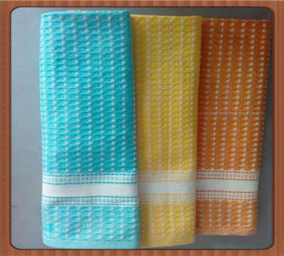 China kitchen textile plain white cotton tea towel wholesale (many designs for choose) for sale