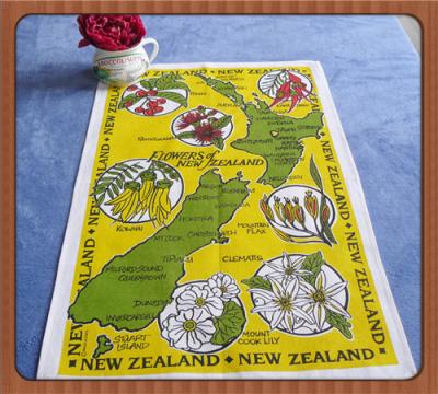 China cheap wholesale custom printed plain white linen cotton tea towel for sale
