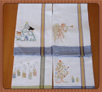 China China factory Customized Cheap 100% cotton custom printed tea towel / kitchen tea towel for sale