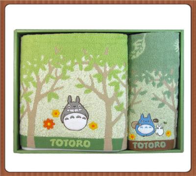 China Hot sale 100% cotton dobby beautiful gift towel face towel+bath towel for sale