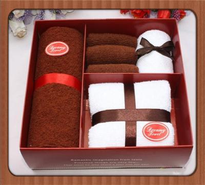 China customized Luxury New Design Bamboo Gift Towel With Set Packing for sale
