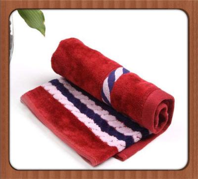 China China supplier yarn dyed jacquard terry cotton hand towel with your logo for sale