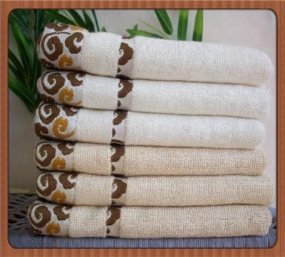 China customized wholesale 100% bamboo plain dyed jacquard bath towel for sale