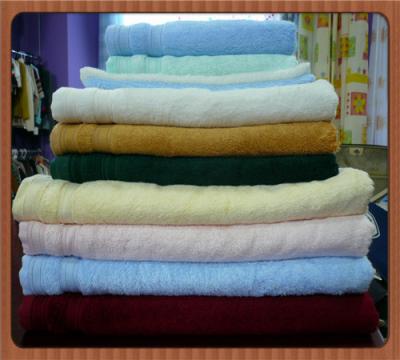 China China products prices plain dyed 16s multi-color 100 cotton bath towel for sale