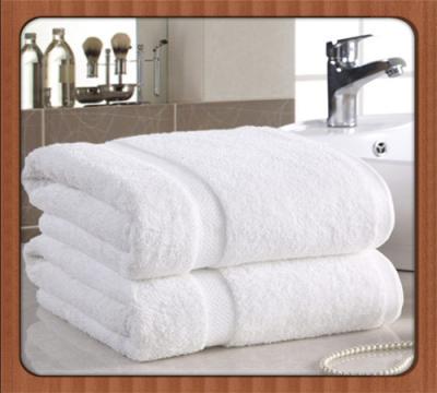 China China Supplier Good Quality Soft Embroidery White Cotton Hotel Towel for sale