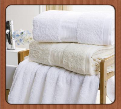 China High Quality Thick White Hotel Towels Caro Home Bath Towels 100% Cotton for sale