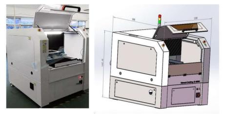 Additional view of rack platform for YS-G6565 laser cutting machine