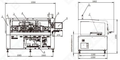 中国 5-200mm/S 可変速はんだペースト印刷機 YSL-120 全自動 販売のため