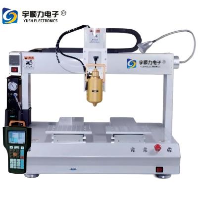 China Full Automatic /High Quality Double  Platform  Melt Adhesive  Dispensing  Robot  Dispenserzhh for sale