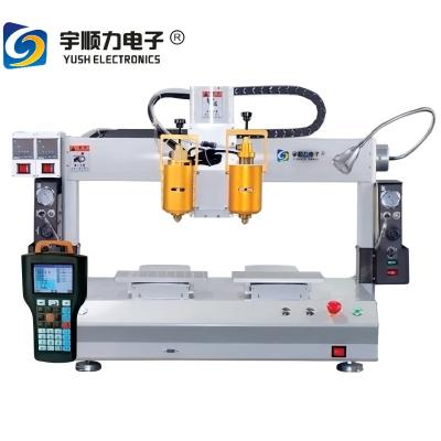China Full Automatic /High Quality Double  Platform  Melt Adhesive  Dispensing  Robot  Dispenserzhh for sale