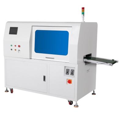 China Double Direction Online Motorized Circular PCB Cutting Machine  / Linear Blade Depanelizer YSV-5A for sale