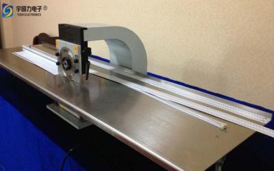 Chine 60W guide web de machine de la carte PCB coupé par V Depaneling à travers 2 lames circulaires à vendre