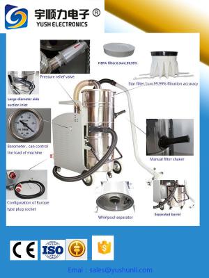 중국 은빛 120kg 320Mb 자동 세척 산업 젖은 건조한 진공 청소기는 시멘트 1040*640*1320mm를 지상에 놓습니다 판매용