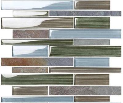 China New Best Selling  Glass mix Stone  Mosaic Tile ATP-02-002 for sale