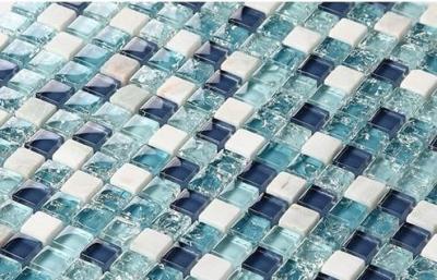 China New Best Selling  Atpalas Sourttain Square Glass Mix Stone Mosaic Tile AGL7008 for sale