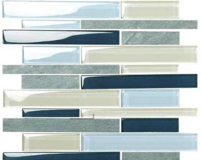 China New Best Selling  Atpalas Sourttain Glass mix Stone  Mosaic Tile AGL7048 for sale