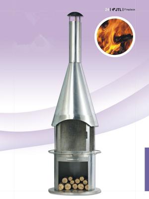 China Outdoor BBQ Grill with smoke extractor heater Fireplace FP-001 for sale
