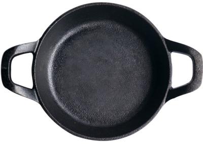China European double-ear cast iron pot non-stick pan uncoated pan household steak frying pan for sale