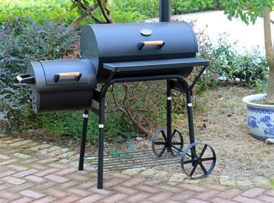 China Big Train Garden Smoke Oven grill home barbecue charcoal outdoor for sale