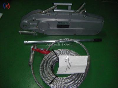 China 54KN Handle Wire Rope Hoist Overhead Pilot Pulling Hoist Transmission Line Stringing Tools for sale