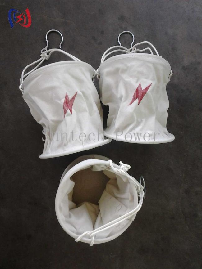 High Altitude Cylindrical Canvas Bag for Aerial Cable Transmission Line Stringing Tools