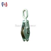 Quality 10KN-150KN Wire Rope Pulley Block Casting Construction Hoisting Tackle for sale