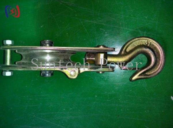 Quality 10KN-150KN Wire Rope Pulley Block Casting Construction Hoisting Tackle for sale