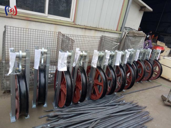 High Speed Turning Block Single Steel Sheave Conductor Stringing Block product photo