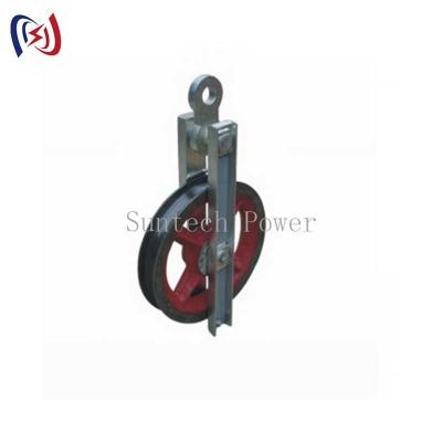 China High Speed Turning Block Single Steel Sheave Conductor Fiber Optic Stringing Blocks for sale