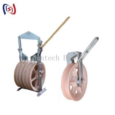 China Helicopter Conductor Stringing Blocks 508 X 75MM Heavy Duty Wire Rope Pulley for sale