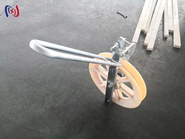 Quality Helicopter Conductor Stringing Blocks 508 X 75MM Heavy Duty Wire Rope Pulley for sale