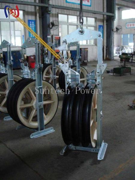 Quality Helicopter Conductor Stringing Blocks 508 X 75MM Heavy Duty Wire Rope Pulley for sale
