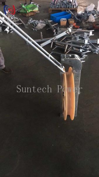 Quality Helicopter Conductor Stringing Blocks 508 X 75MM Heavy Duty Wire Rope Pulley for sale