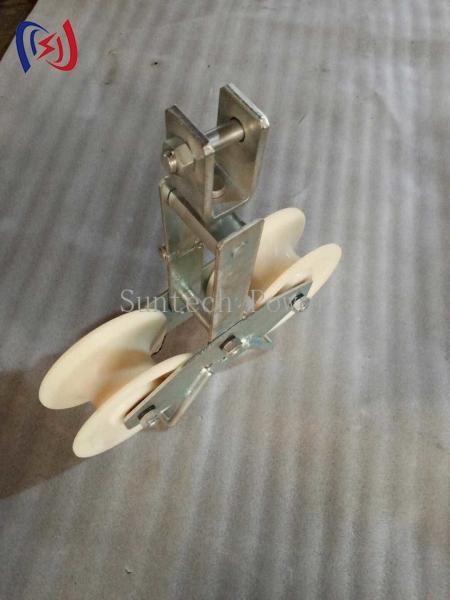 Quality 25KN Conductor Stringing Blocks Nylon Sheave Universal Stringing Block for sale
