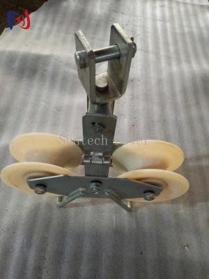 China 25KN Conductor Stringing Blocks Nylon Sheave Universal Stringing Block for sale