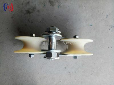 China 25KN Conductor Stringing Blocks Nylon Sheave Universal Stringing Block for sale