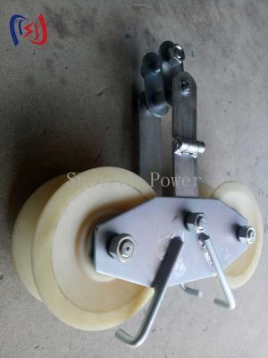 China 25KN Conductor Stringing Blocks Nylon Sheave Universal Stringing Block for sale