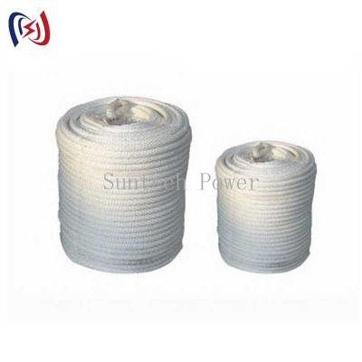 China 6mm-24mm Insulated Braided Nylon Wire 0.9KN-14KN White Nylon Rope for sale