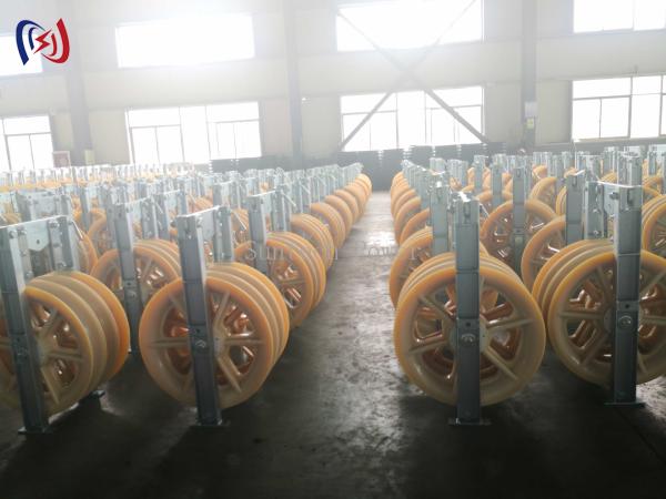 Quality Conductor ACSR500 Universal Stringing Block 60KN Large Cable Pulleys for sale