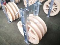 China Conductor ACSR500 Universal Stringing Block 60KN Large Cable Pulleys for sale