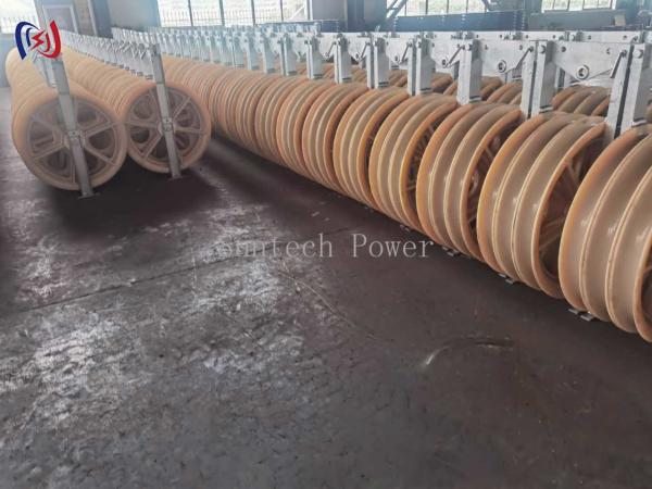Quality 150KN Transmission Stringing Blocks ACSR720 Conductor Wire Stringing Blocks for sale