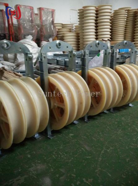 Quality 508 Series Stringing Block Rubber Lined Aluminium Sheave for sale