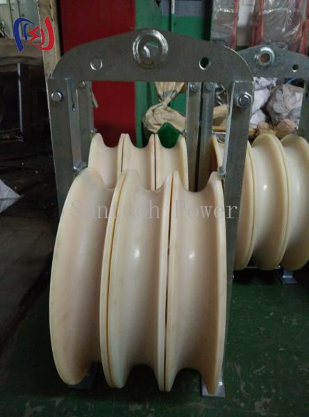 Quality 508 Series Stringing Block Rubber Lined Aluminium Sheave for sale