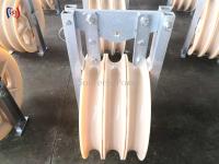 Quality Aluminium Sheave Large Diameter Rope Pulley 60KN Fiber Optic Stringing Blocks for sale