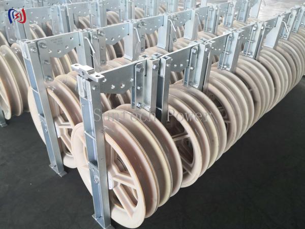 Quality 30KG - 150KG 660 Series Large Diameter Rope Pulley Stringing Block Mc Nylon for sale