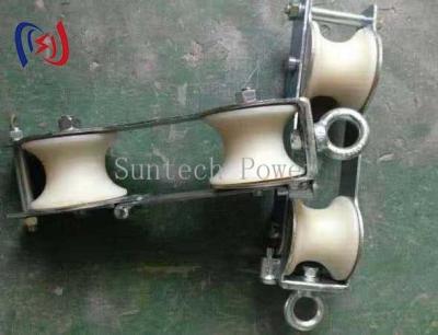China 2KN Load Double Sheave Pulley Block OPGW Two Sheave Pulley Block for sale