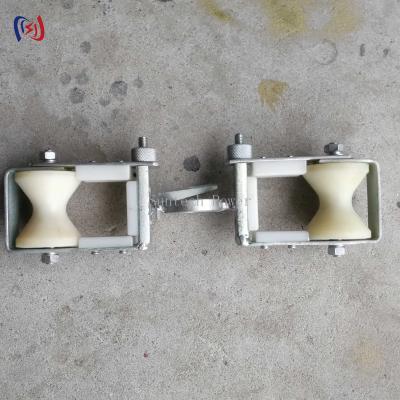 China 2KN Load Double Sheave Pulley Block OPGW Two Sheave Pulley Block for sale
