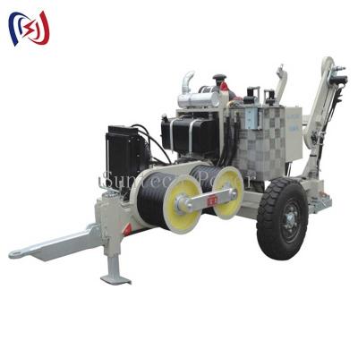 China Hydraulic Cable Puller Machine 30KN-420KN Heavy Duty Cable Pulling Equipment for sale