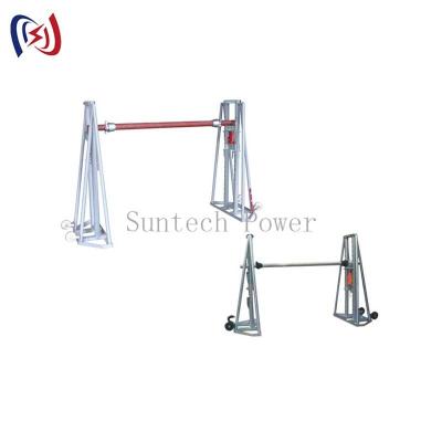 China 50KN-300KN Wire Reel Stand Hydraulic Heavy Duty Reel Stands for sale